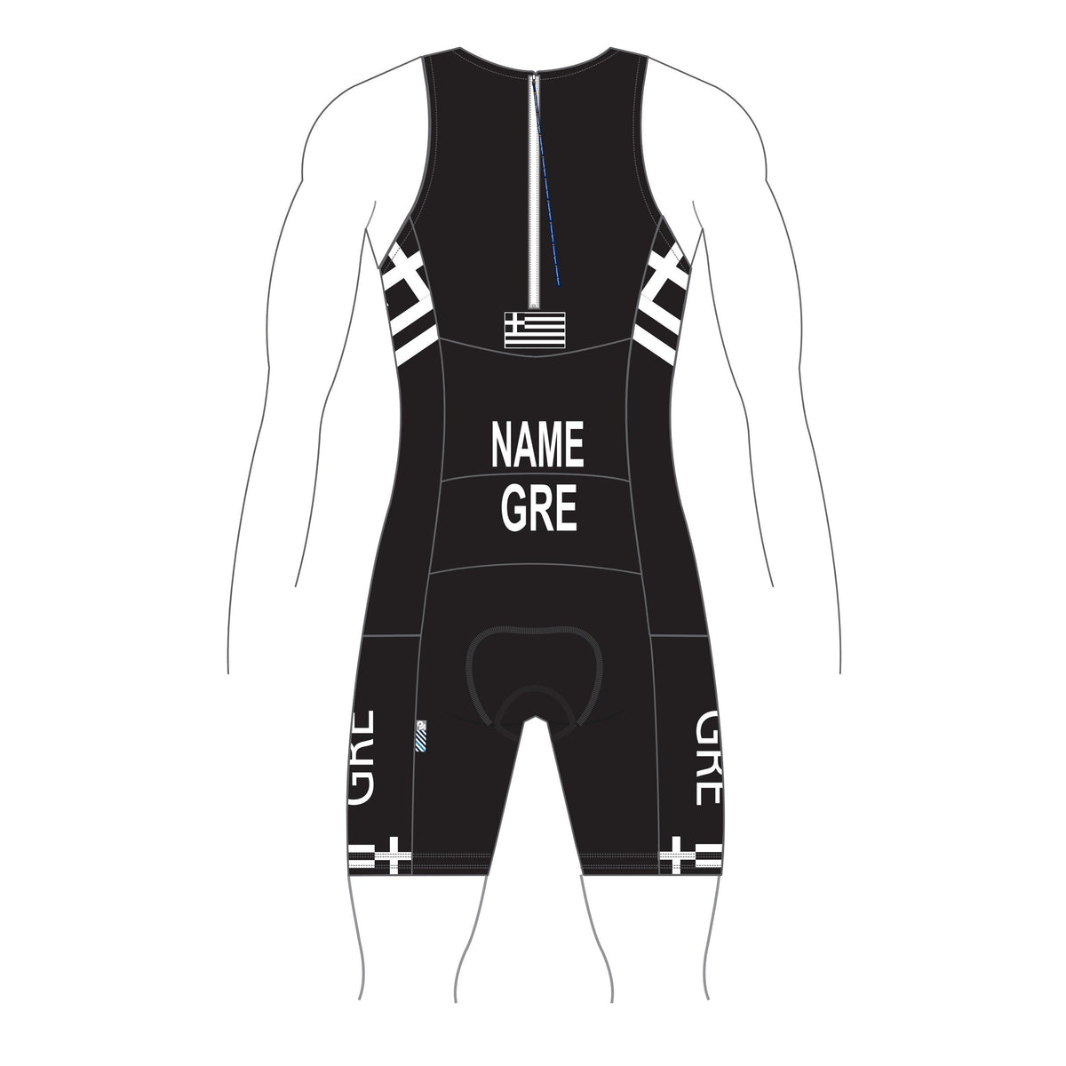 Greece World Tri Suit Black - NAME & COUNTRY – World Triathlon Official ...